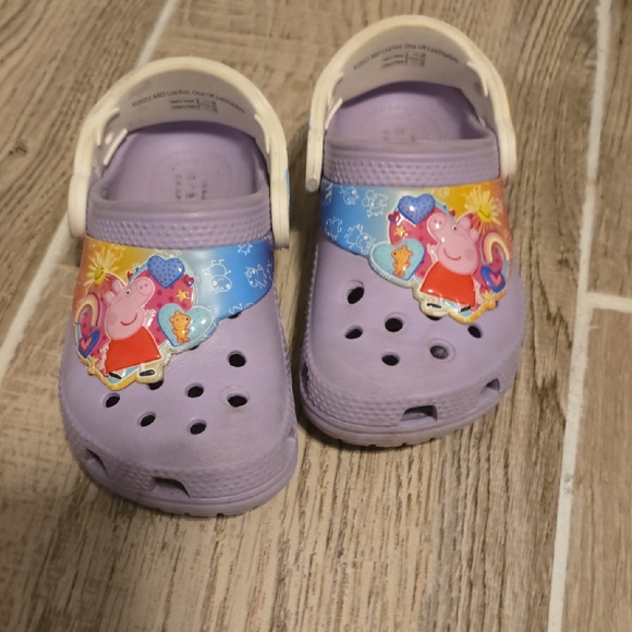 CROCS | Shoes | Crocs Purple Sandals With Perforated Design | Poshmark